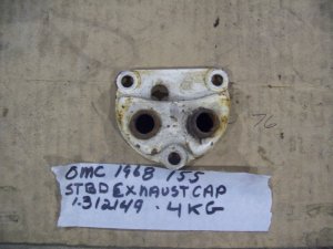 OMC Exhaust Manifold End Cap 0312149, 155-245hp motor OMC Exhaust ...