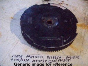 Force Flywheel 817865A1 Force Chrysler flywheel 817865A 1, 85, 90, 115 ...