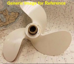 Johnson Evinrude 8X7 Propeller 0391096, 0778796 [Johnson Evinrude ...