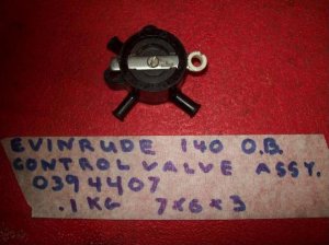 JOHNSON EVINRUDE CONTROL VALVE 394407 JOHNSON EVINRUDE CONTROL VALVE ...
