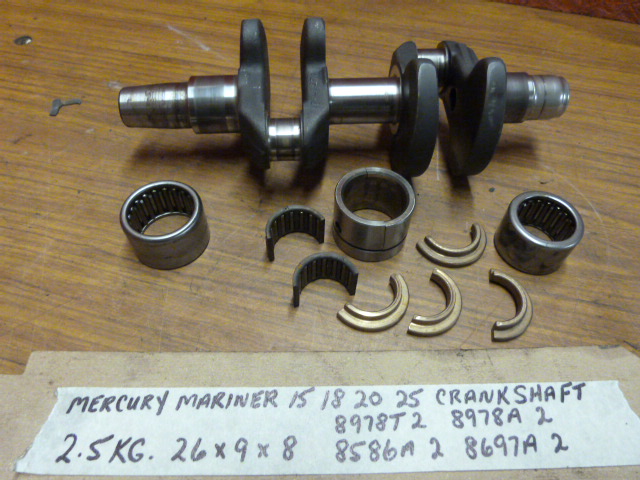 Mercury Mariner Crankshaft 8978T 2, 8978A 2 Mercury Mariner 15 18 20 ...